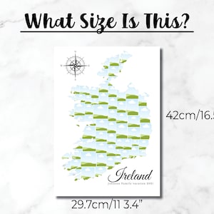 Ireland Map Travel Photo Collage Poster Wedding Anniversary Gift ...