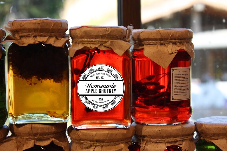 Editable Canning Jam Jar Preserve Labels Mason Jar Printable - Etsy
