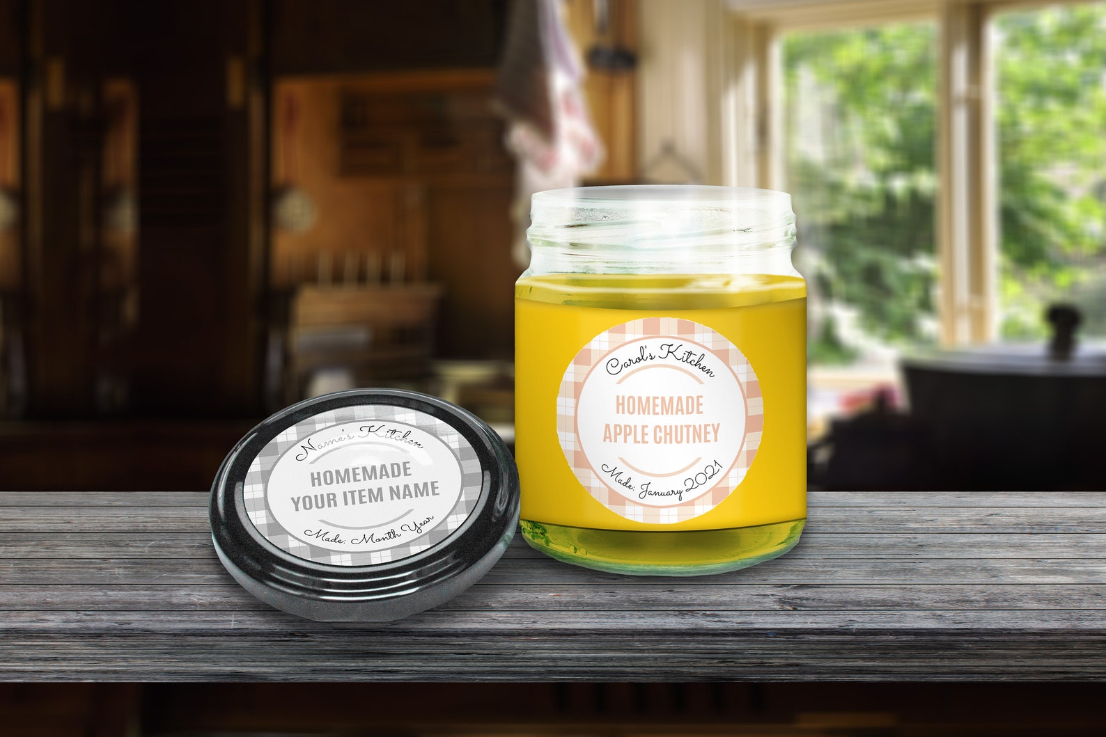 Editable Canning Jam Jar Preserve Labels, Mason Jar Printable DIY Honey ...