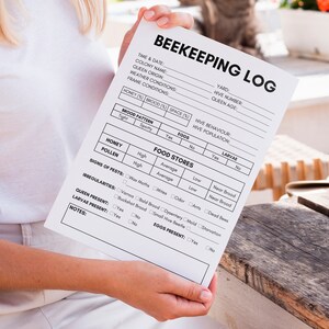 Beekeeping Log Book Template, Beekeeping Inspection Checklist, Beehive ...