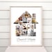 Custom House Home Photo Collage Gift, Housewarming Family Wedding Photo ...