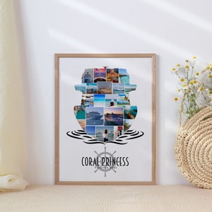 Custom Cruise Ship Photo Vacation Collage, Cruise Line Holiday Memory ...