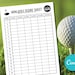 Mini Golf Score Card Sheet Template, Putt Putt Editable Scoresheet ...