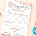 Pink Editable Soap Sales Craft Order Form Custom Template, Printable ...