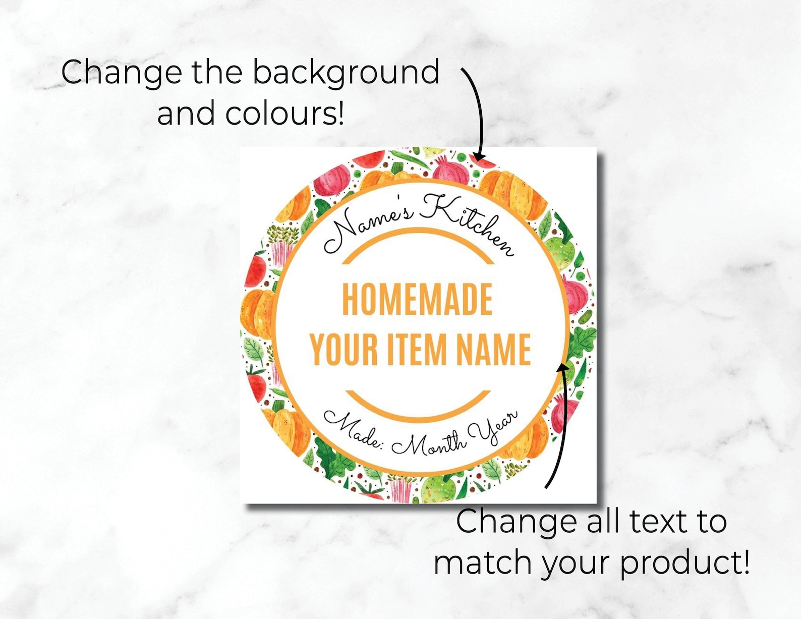 Editable Canning Jam Jar Preserve Labels Mason Jar Printable | Etsy UK