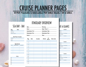 Cruise Planner, Instant Download, Cruise Planning Kit Printable ...