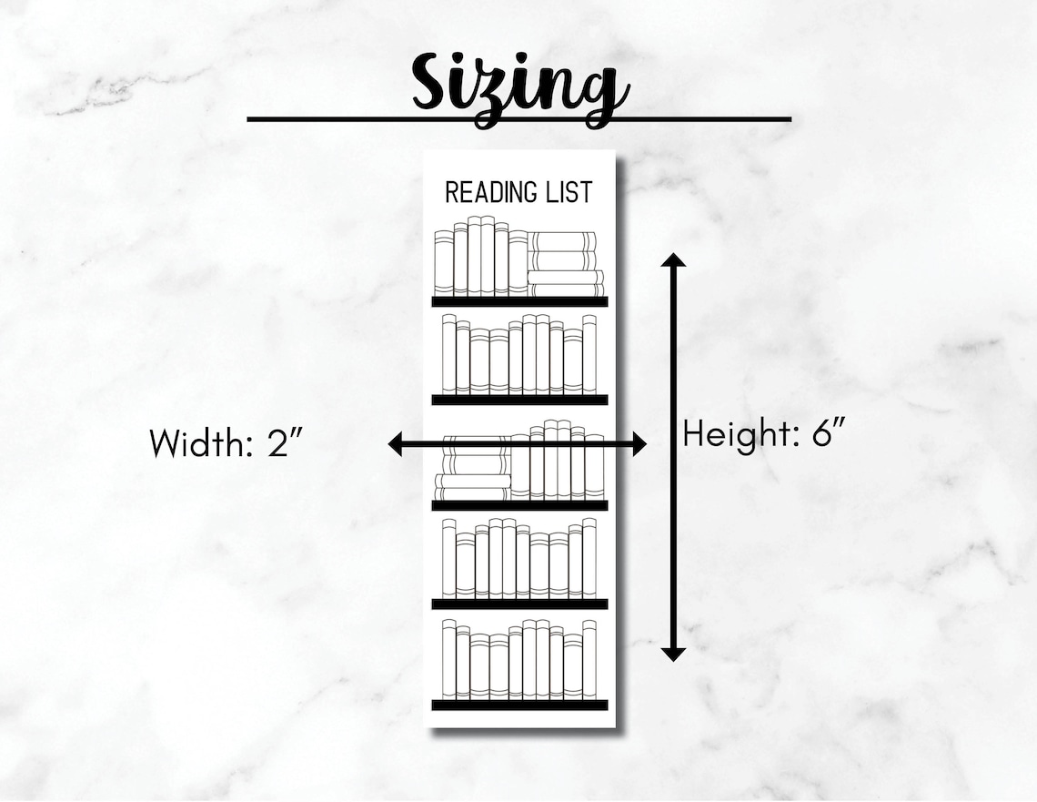 Printable Bookshelf Reading Log Tracker Library Bookmark, Library Card ...