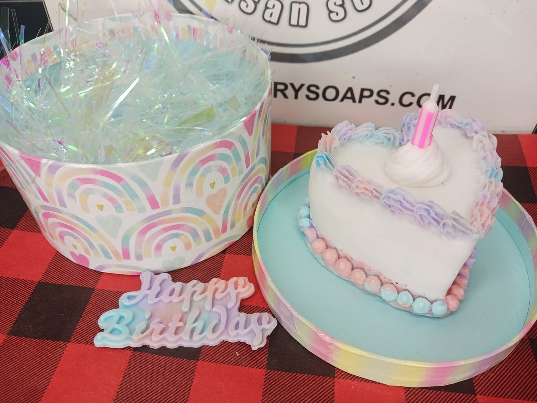 Birthday Cake Gift Set, Soap Gift Set, Cake Soap, Birthday Box, Happy ...