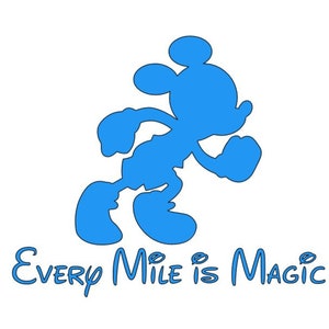 Run Disney Decal - Every Mile is Magic - Etsy