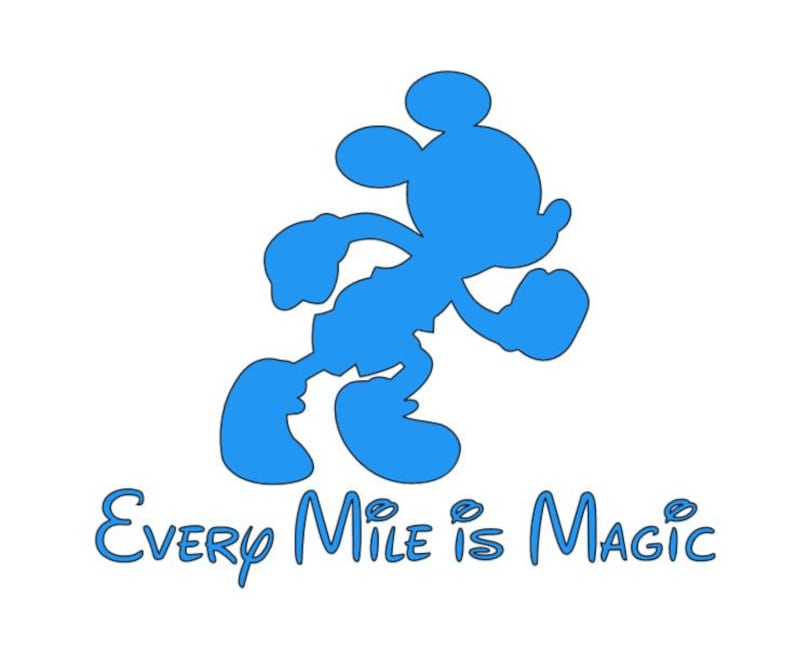 Run Disney Decal Every Mile is Magic - Etsy
