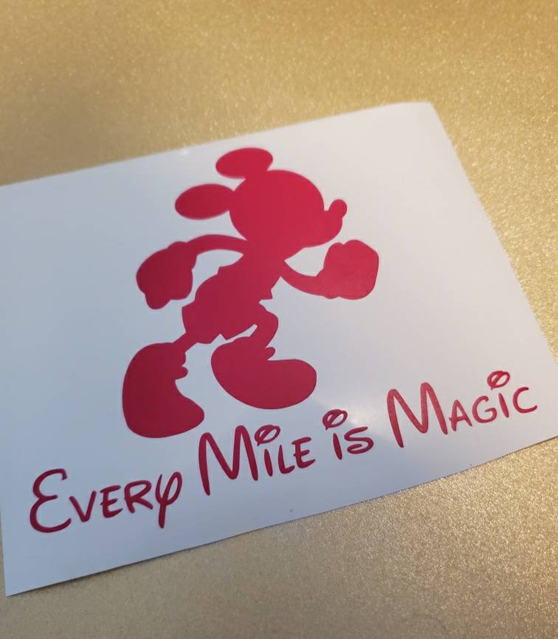 Run Disney Decal Every Mile is Magic - Etsy