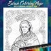 Printable Sarah Coloring Page, From the Old Testament, Hand-drawn ...