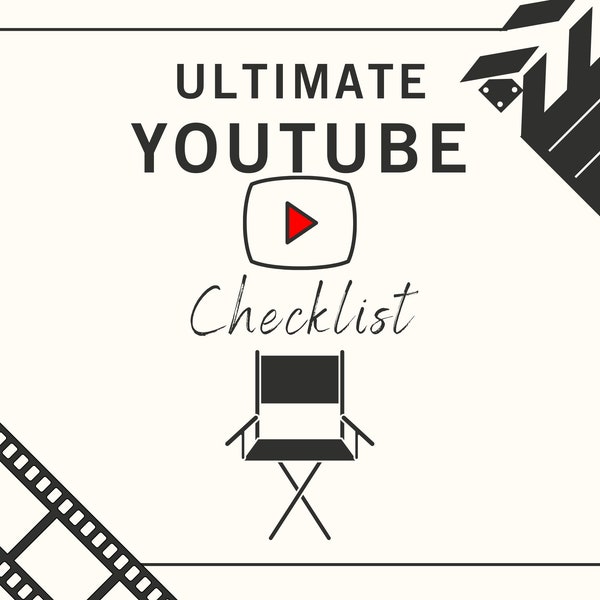 Youtube Video Checklist - Etsy
