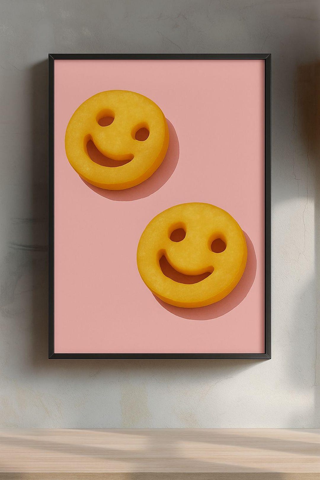 Potato Smiley Face Poster | Proper Weird Retro Food Art | Funny Kitchen ...