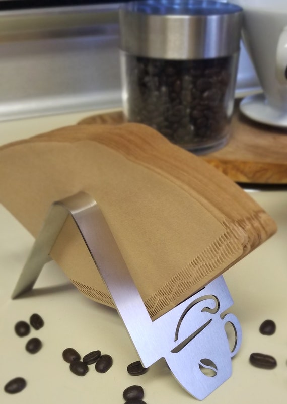 Stainess Steel Coffee Filter Holder Storage Rack Organizer for - Etsy