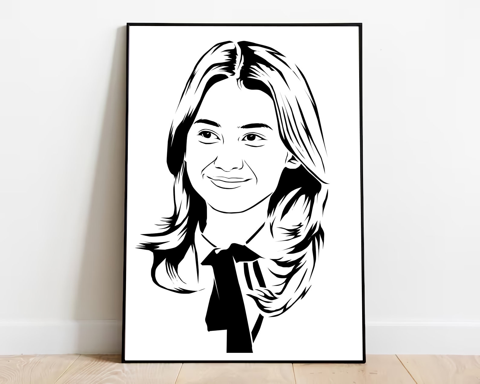 Line Art Siluet, Custom Silhouette Portrait From Photo, Christmas Gift ...
