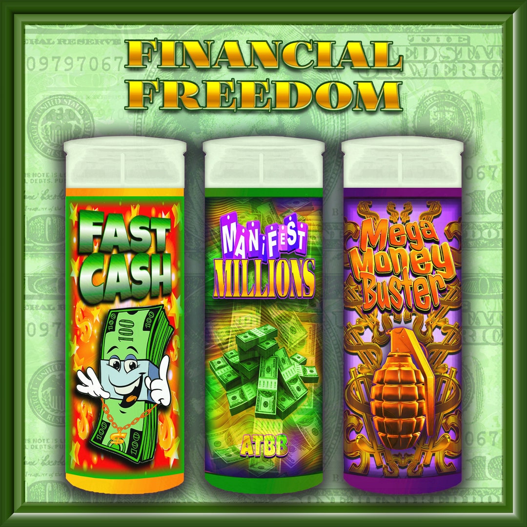 FINANCIAL FREEDOM Candle Set Includes Our 3 Most Popular Money ...