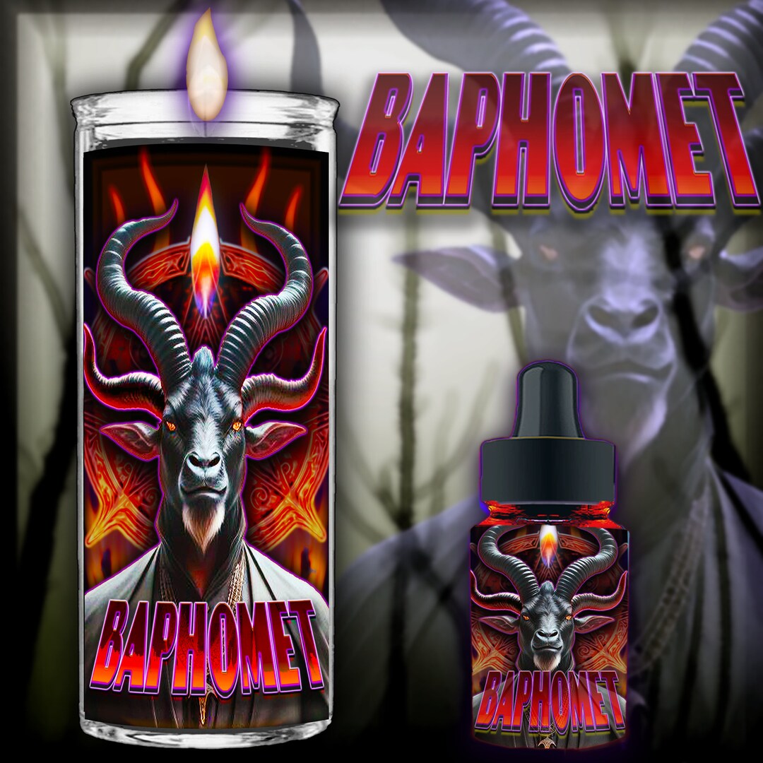 BAPHOMET Ritual Candle & Oil as Above so Below, the Iconic 14th Century ...