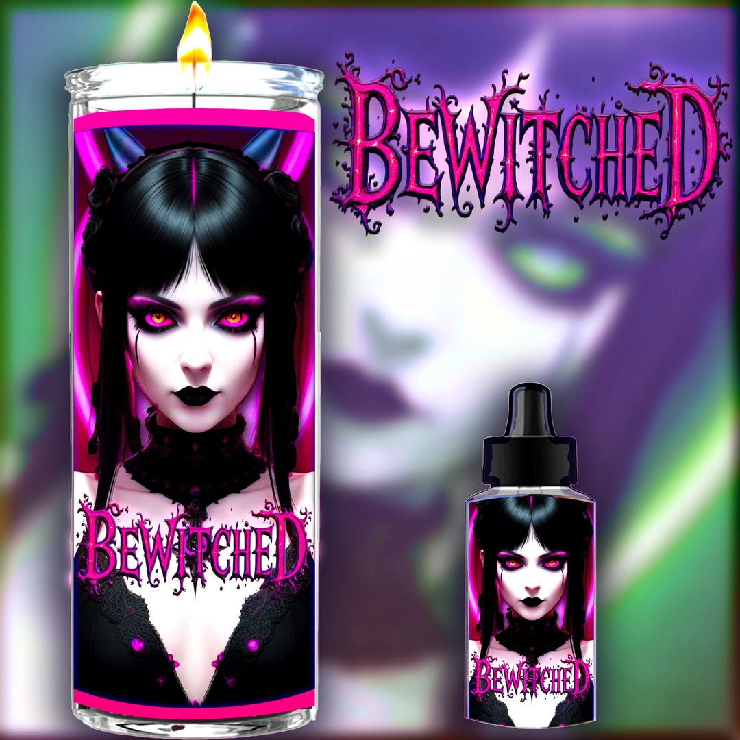 BEWITCHED Ritual Candle & Oil - Love Spells, Manifestation - Etsy