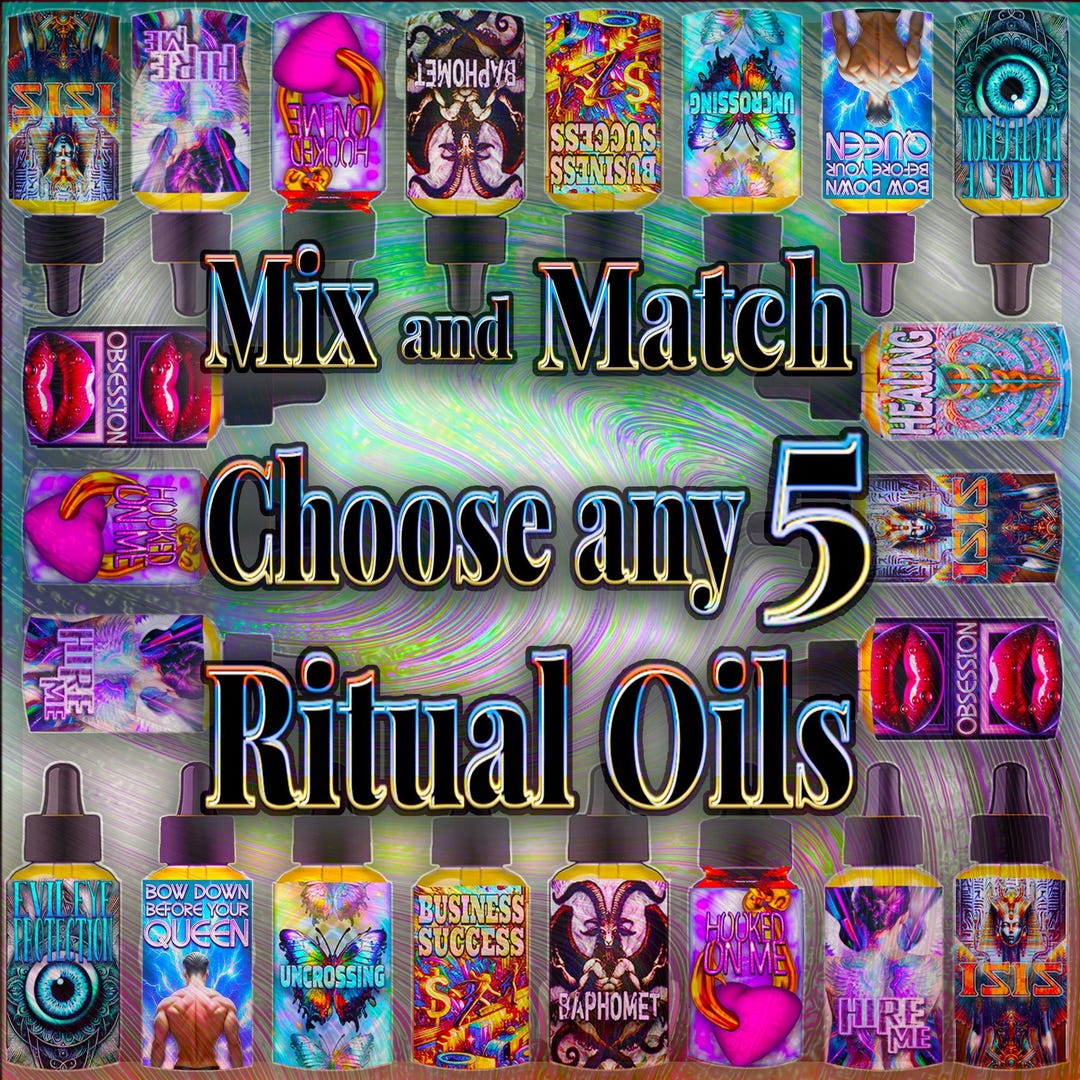 MIX & MATCH 5 OIL Set - Customize Your Own 5 Ritual Oil Set; Choose the ...