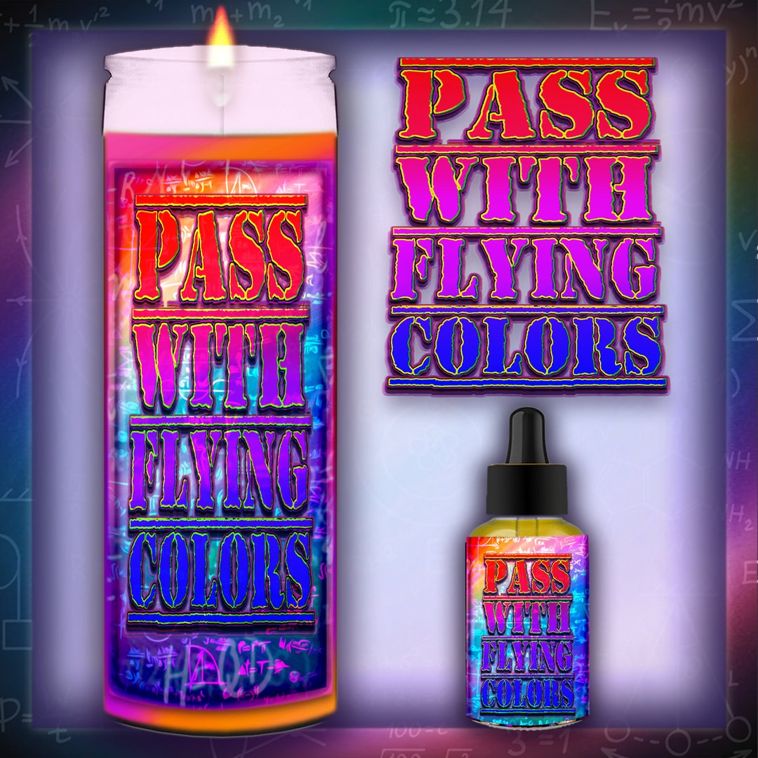 PASS WITH FLYING Colors Candle and Oil Improve Test Scores, Great for ...