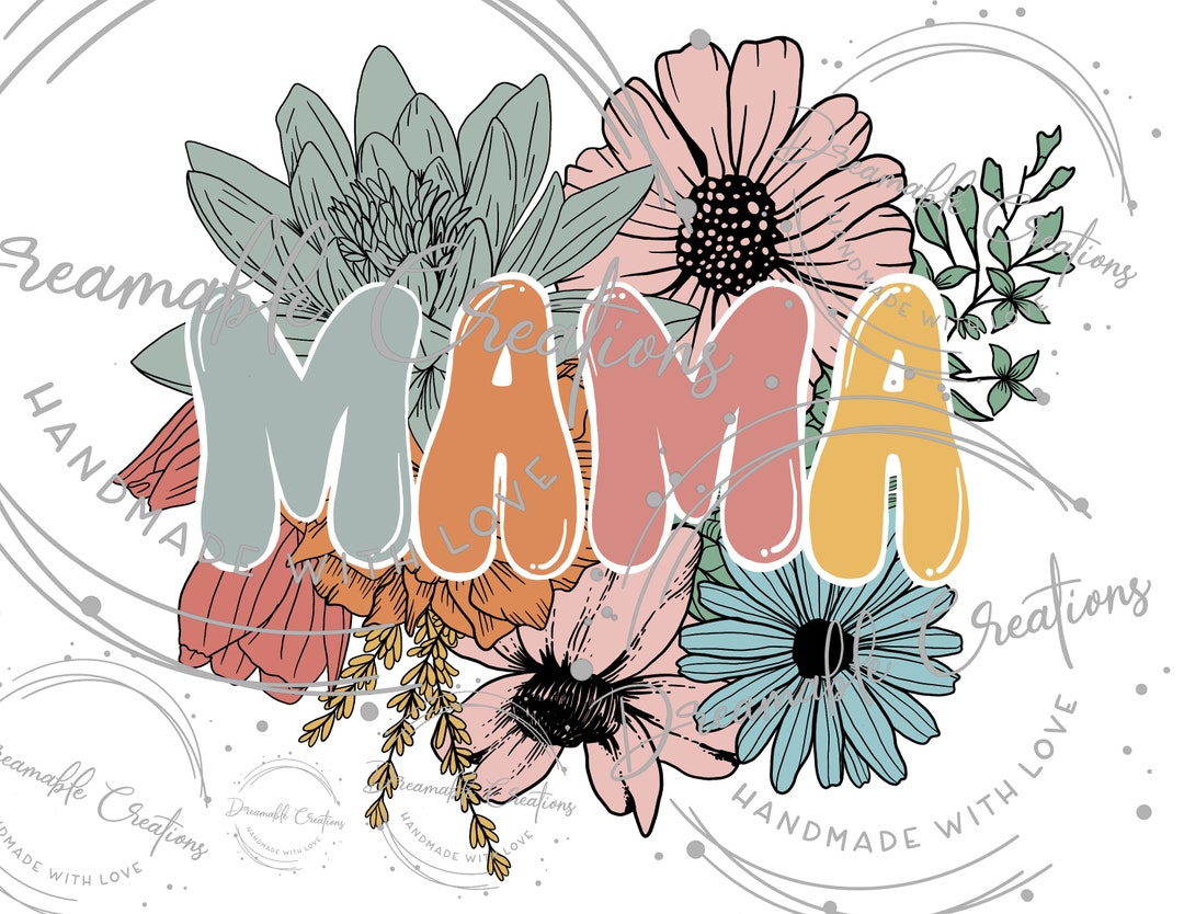 Floral Mama Design | Digital Image | Sublimation | PNG | JPEG | - Etsy