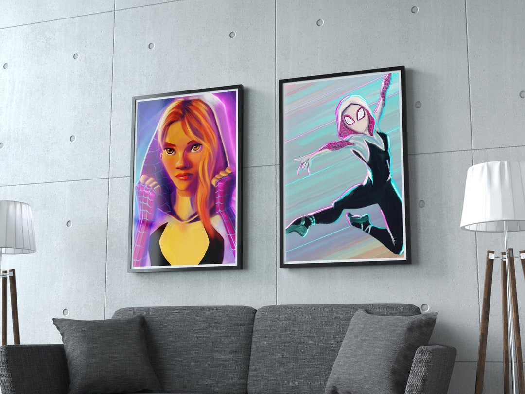 Gwen Stacy Across the Spiderverse - 2 Spider Woman Posters - Spider ...