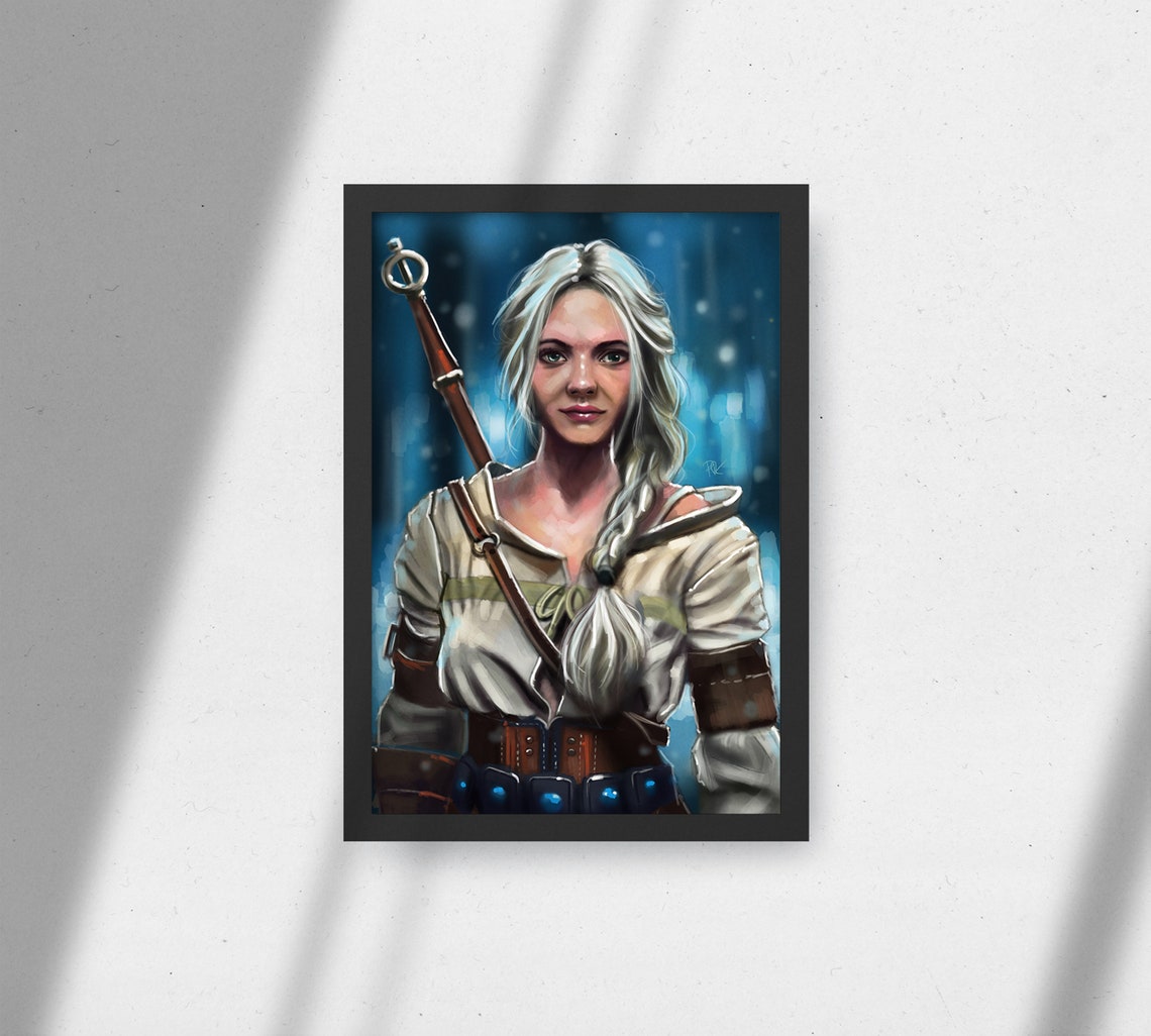 Ciri Poster the Witcher Art Print Freya Allan - Etsy