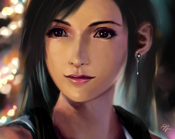 FF7 Tifa Poster, Final Fantasy VII Remake Tifa Art, Final Fantasy ...