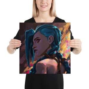 Jinx Arcane Art Print - League of Legends - Jinx Arcane Poster - Etsy