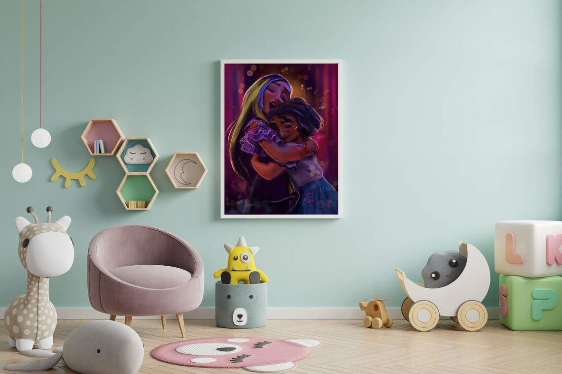 Isabela and Mirabel Encanto Art Print - Encanto Poster - Etsy