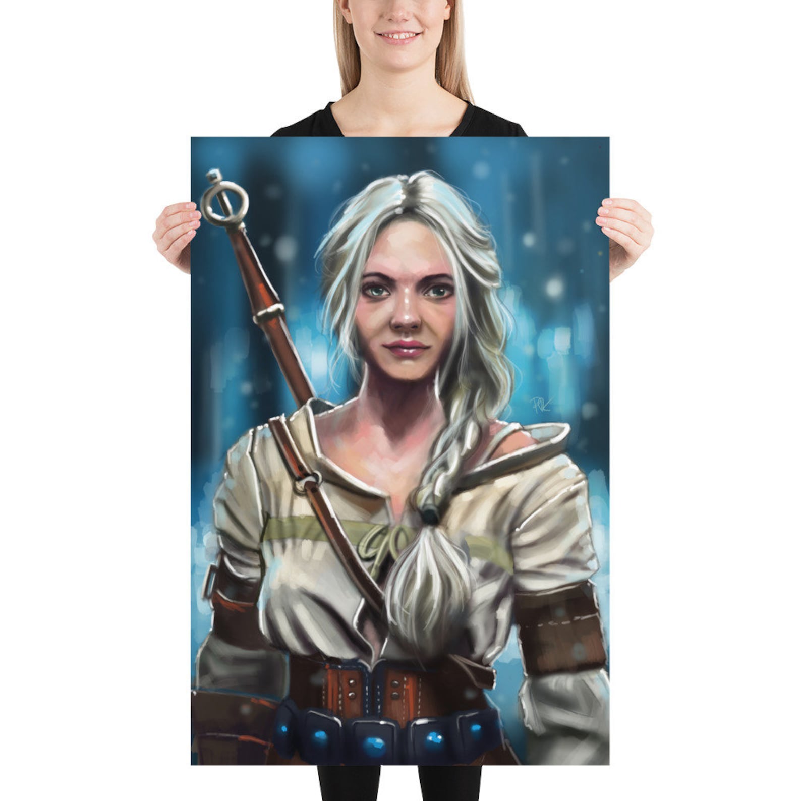 Ciri Poster the Witcher Art Print Freya Allan - Etsy