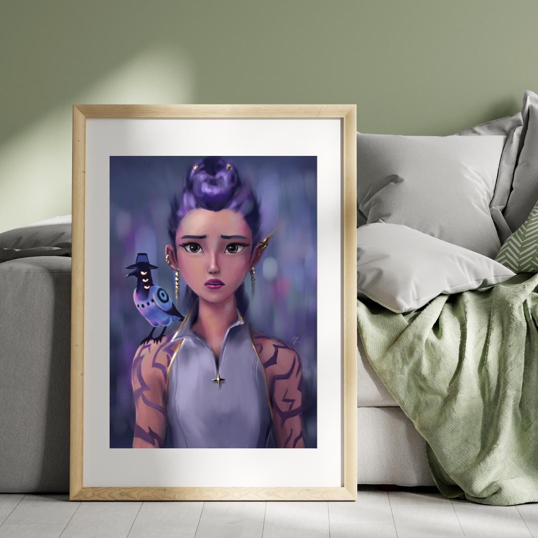 Rumi Art Print - KPOP Demon Hunters Wall Art - Huntrix Golden KPOP ...