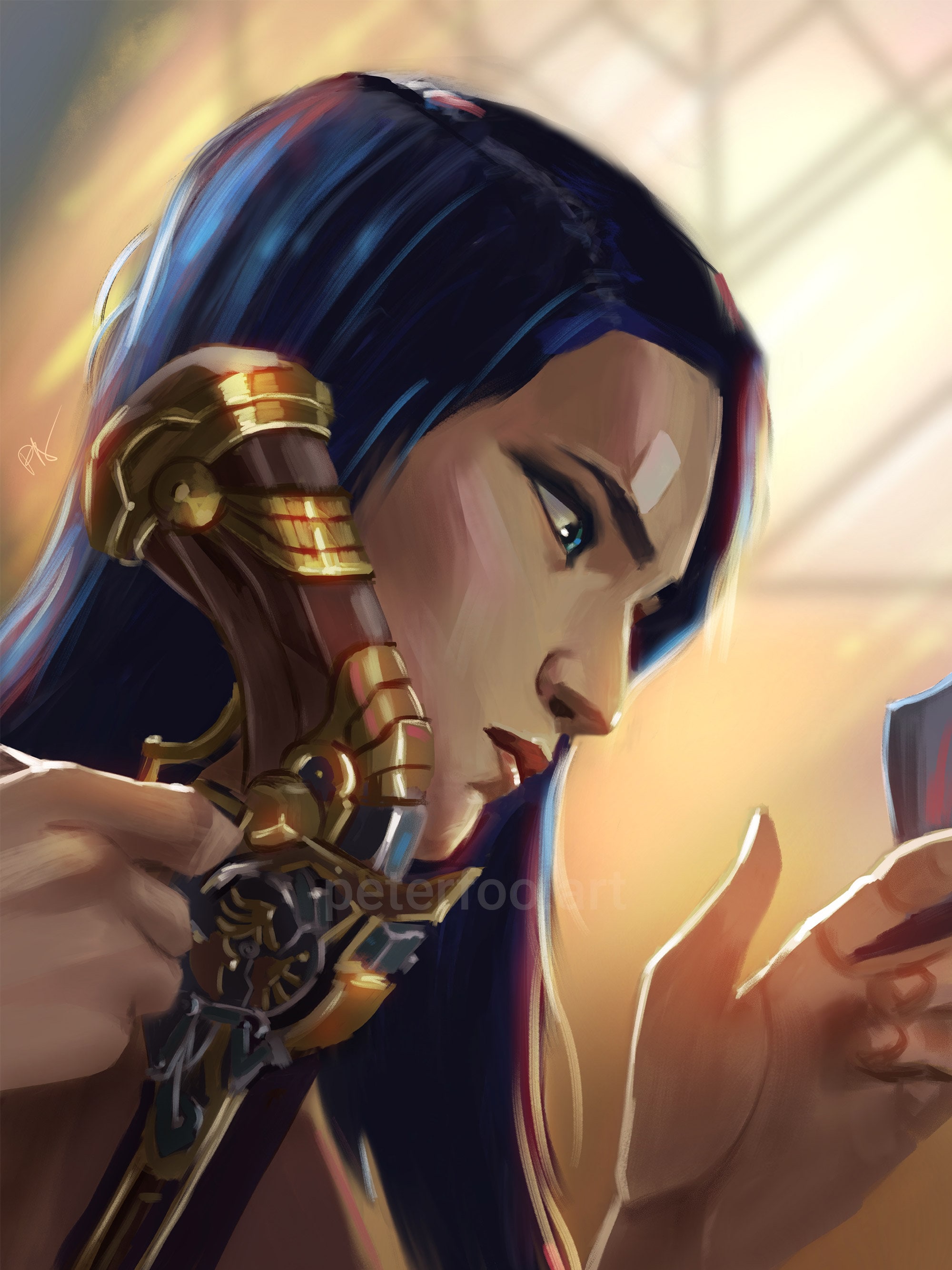 League Of Legends Chinese Art Caitlyn