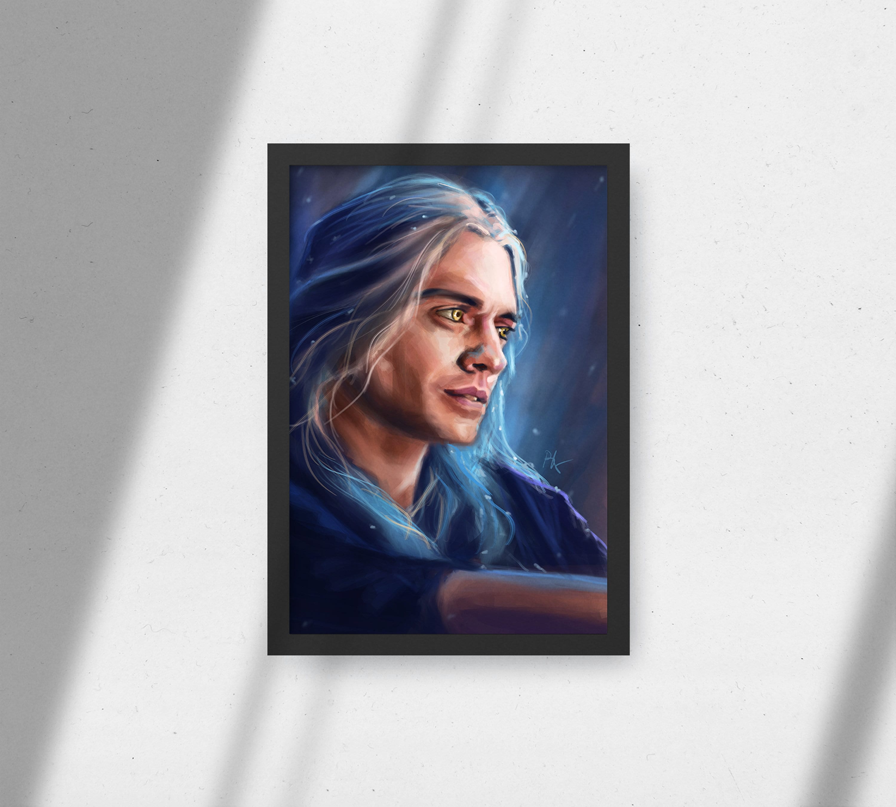 The Witcher Poster Geralt of Rivia Art Henry Cavill | Etsy