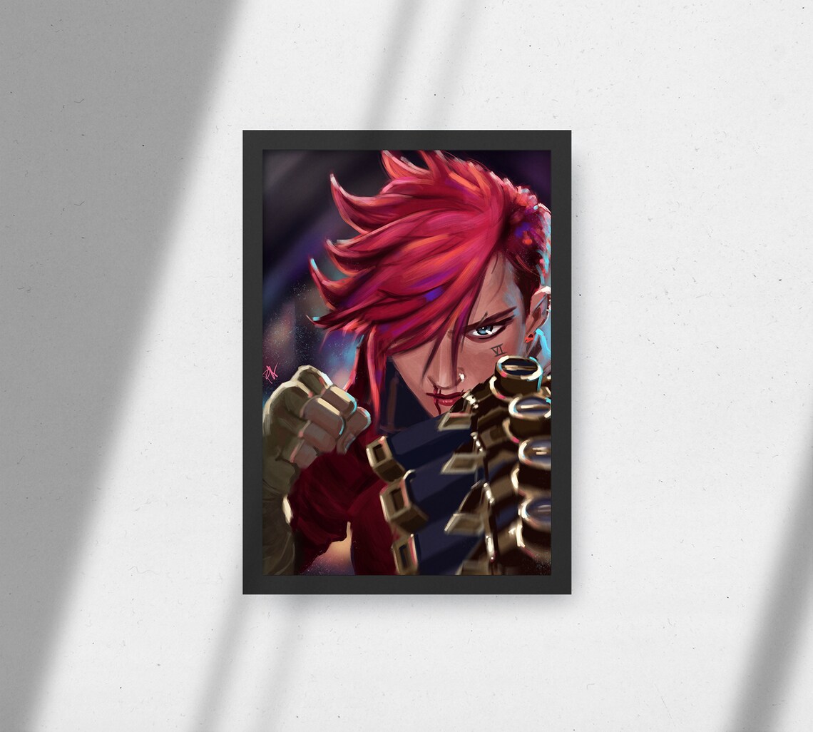 Vi Arcane Art Print League of Legends Violet Arcane Poster - Etsy