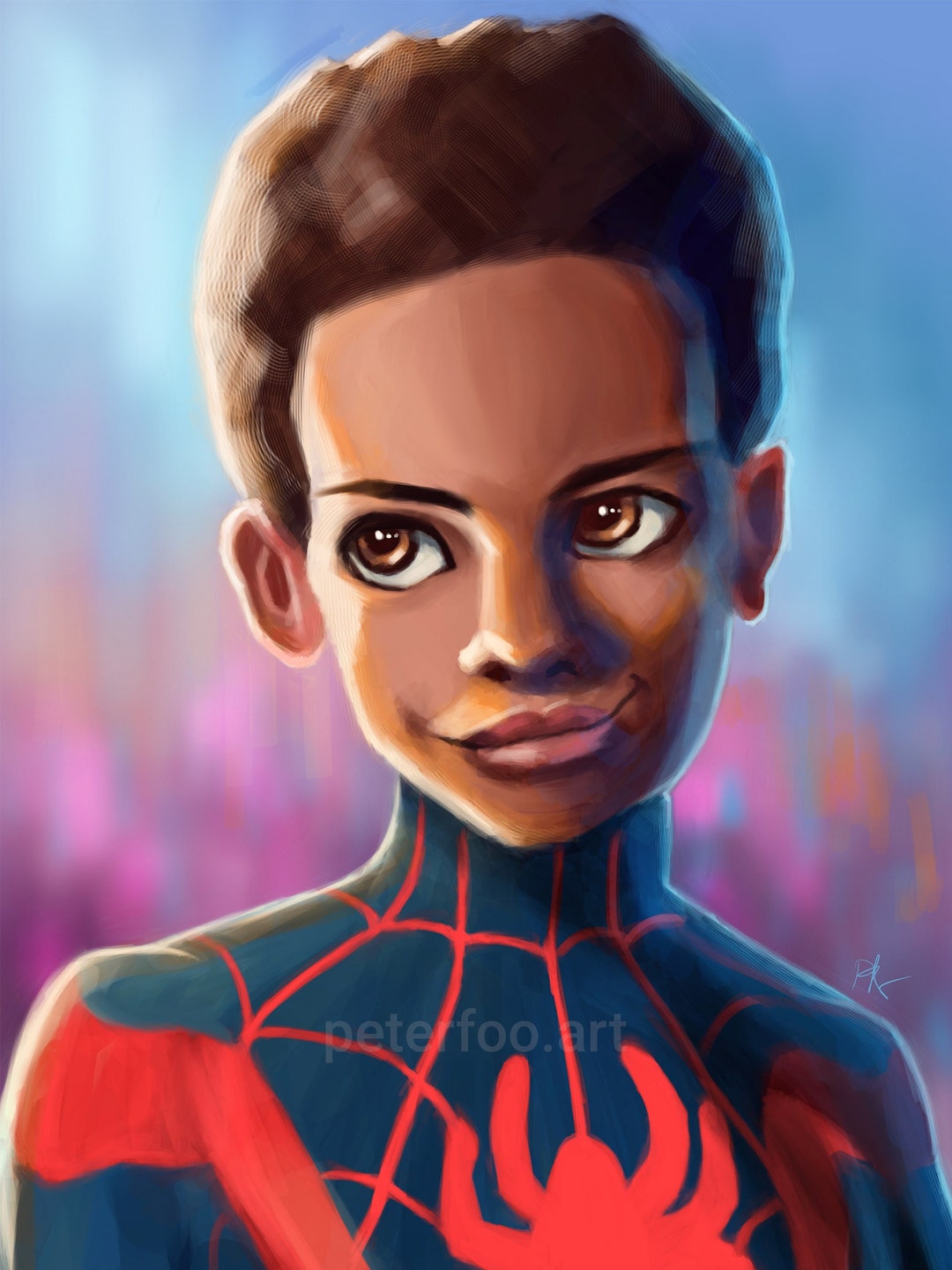 Miles Morales Poster - Spidey and His Amazing Friends - Spiderman Art ...