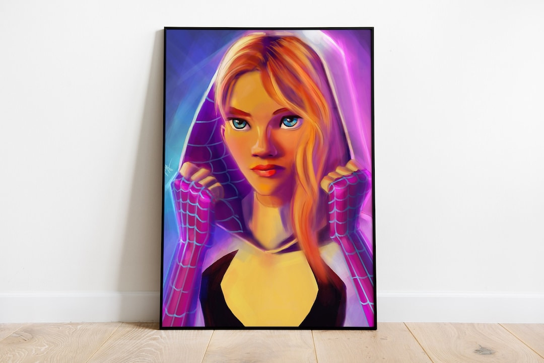 Gwen Stacy Poster - Across the Spiderverse - Spider Gwen Wall Art ...