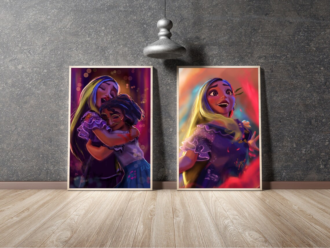 Isabela and Mirabel Encanto Art Print - Encanto Poster - Etsy