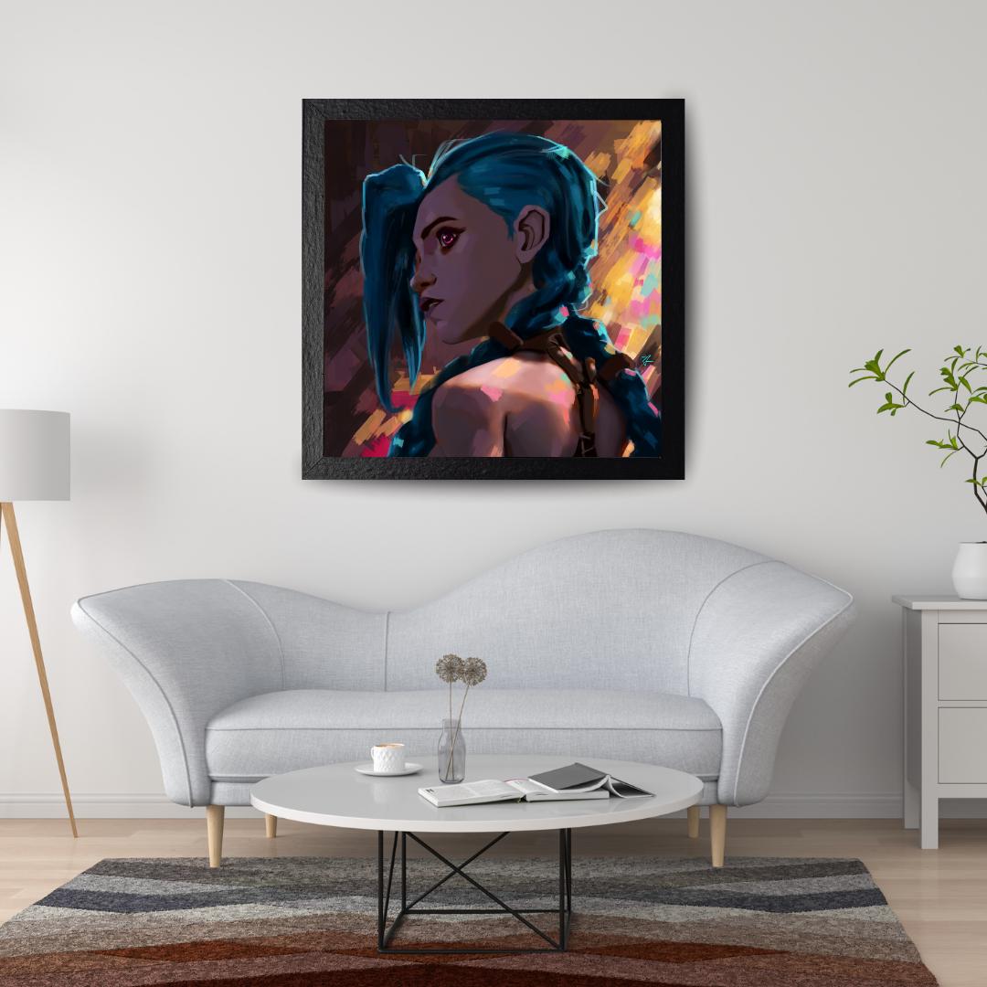 Jinx Arcane Art Print - League of Legends - Jinx Arcane Poster - Etsy