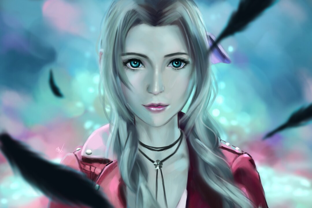 Final Fantasy VII Rebirth Aerith Art Print - Final Fantasy VII Poster ...