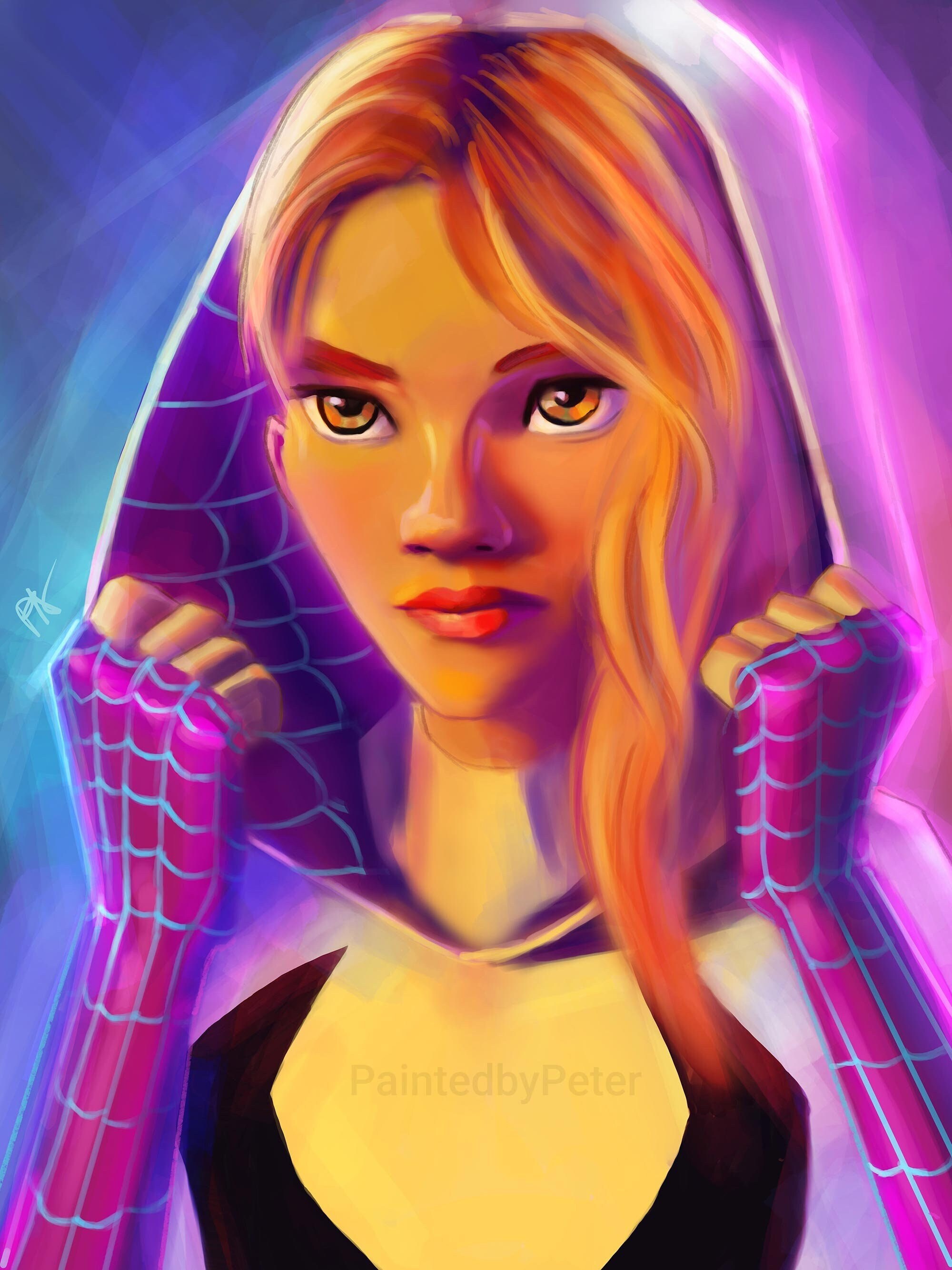 Gwen Stacy Across the Spiderverse - 2 Spider Woman Posters - Spider ...