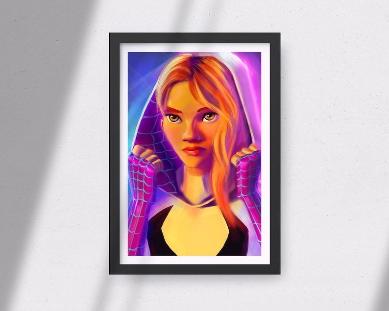 Gwen Stacy Across the Spiderverse - 2 Spider Woman Posters - Spider ...