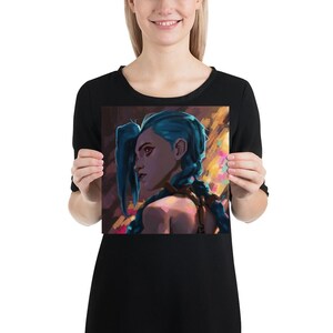 Jinx Arcane Art Print - League of Legends - Jinx Arcane Poster - Etsy