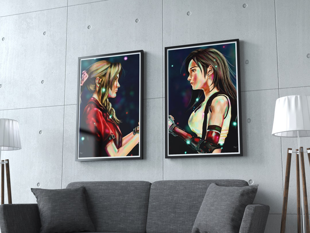 Aerith & Tifa Poster - Final Fantasy 7 Rebirth - Aerith Gainsborough ...
