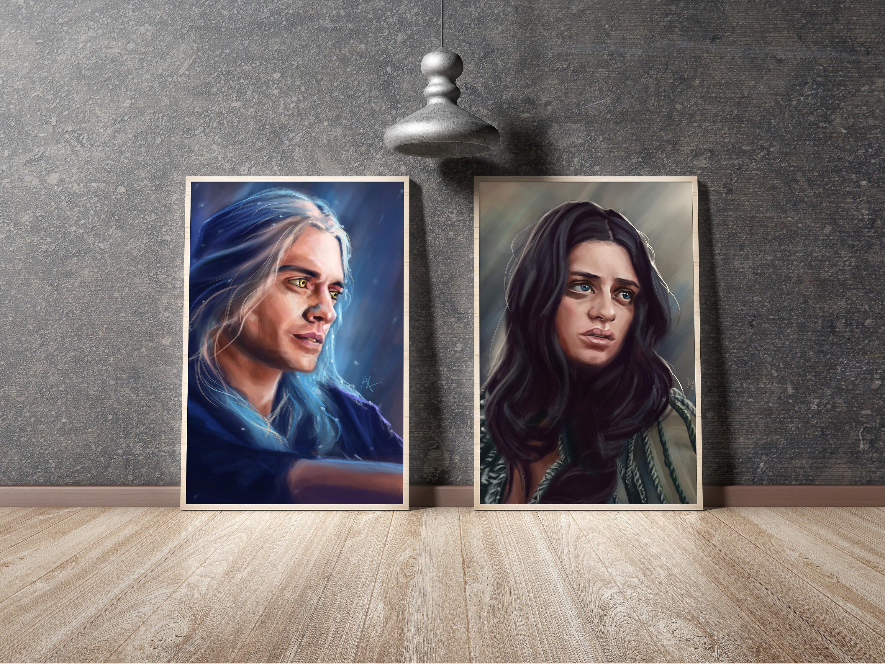The Witcher Poster Geralt of Rivia Art Henry Cavill | Etsy