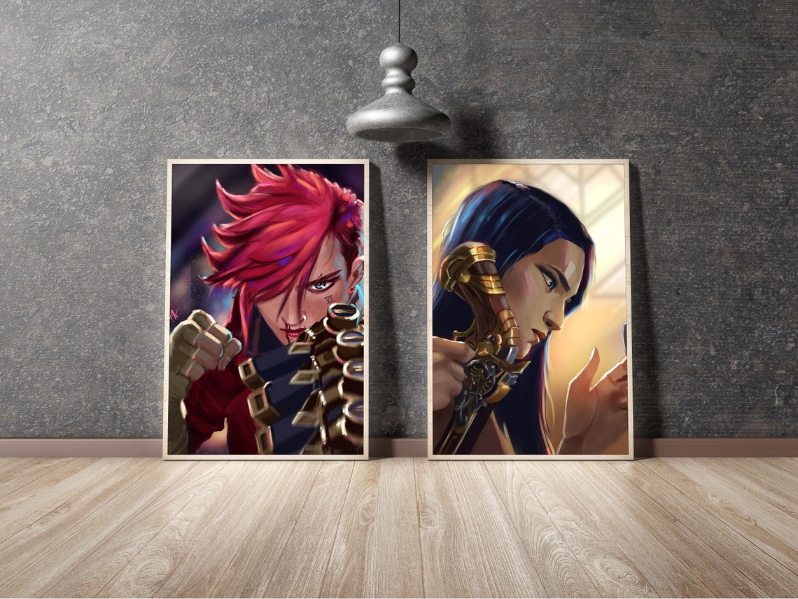 Vi Arcane Art Print League of Legends Violet Arcane Poster - Etsy
