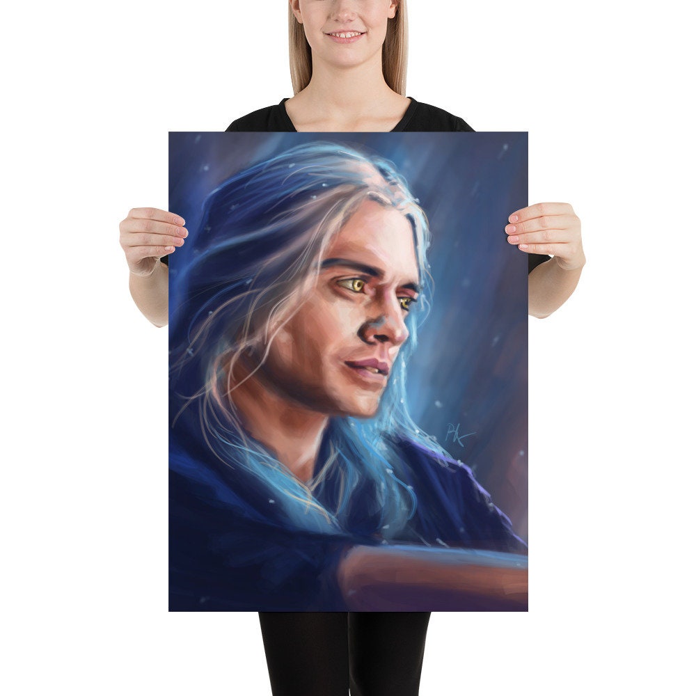 The Witcher Poster Geralt of Rivia Art Henry Cavill | Etsy