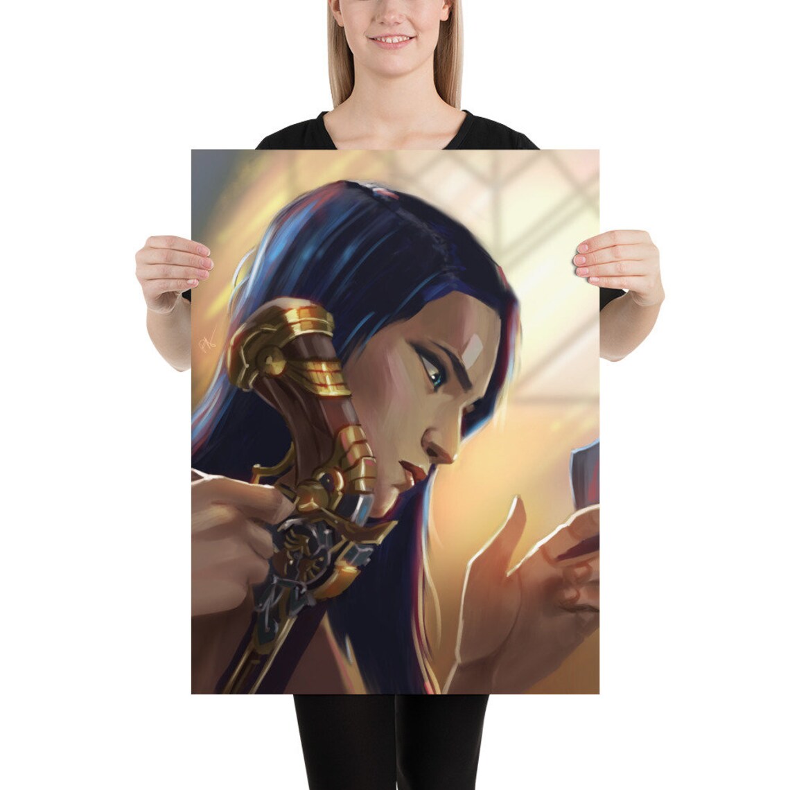 Caitlyn Arcane Art Print - League of Legends - Arcane Poster - Caitlyn ...