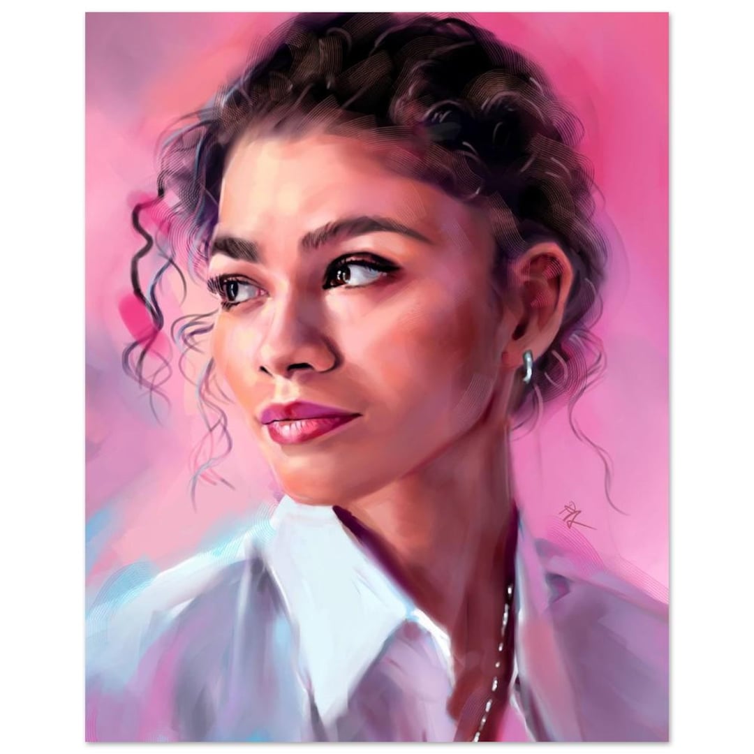 Zendaya Portrait - Zendaya Art Print - Colorful Modern Wall Art - Etsy